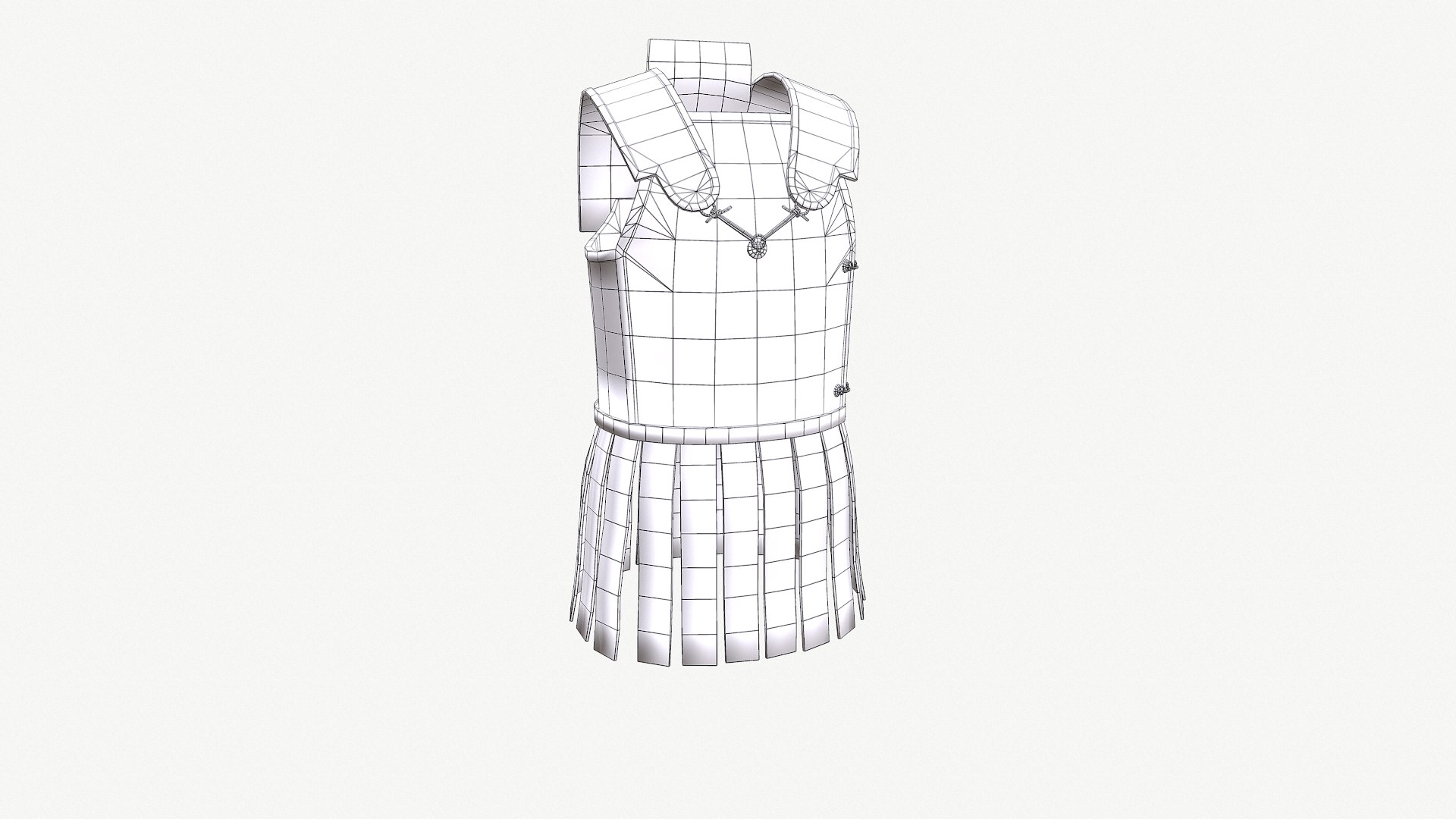 3D Ancient Armor Spolas 3D Model Game Ready PBR Low Poly Model ...