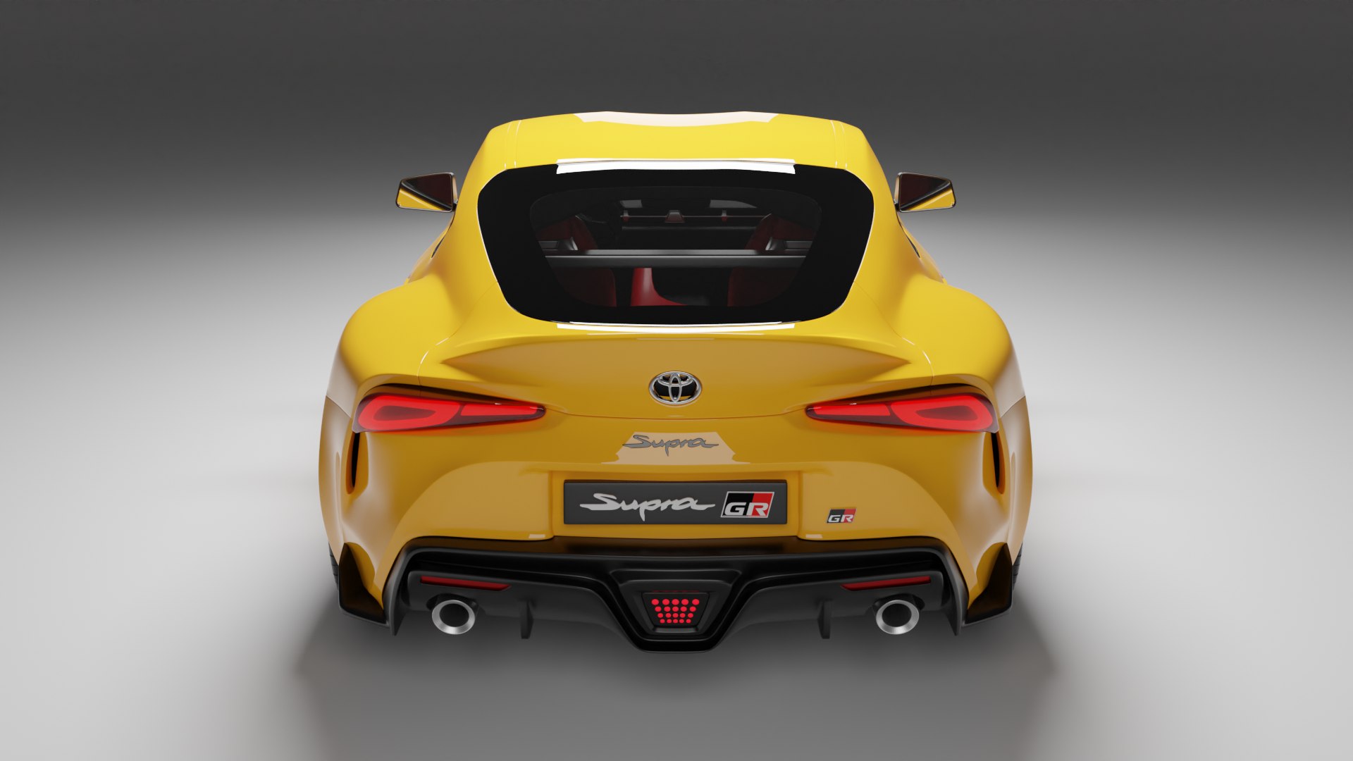 TOYOTA SUPRA 2022 YELLOW 3D Model - TurboSquid 2319985