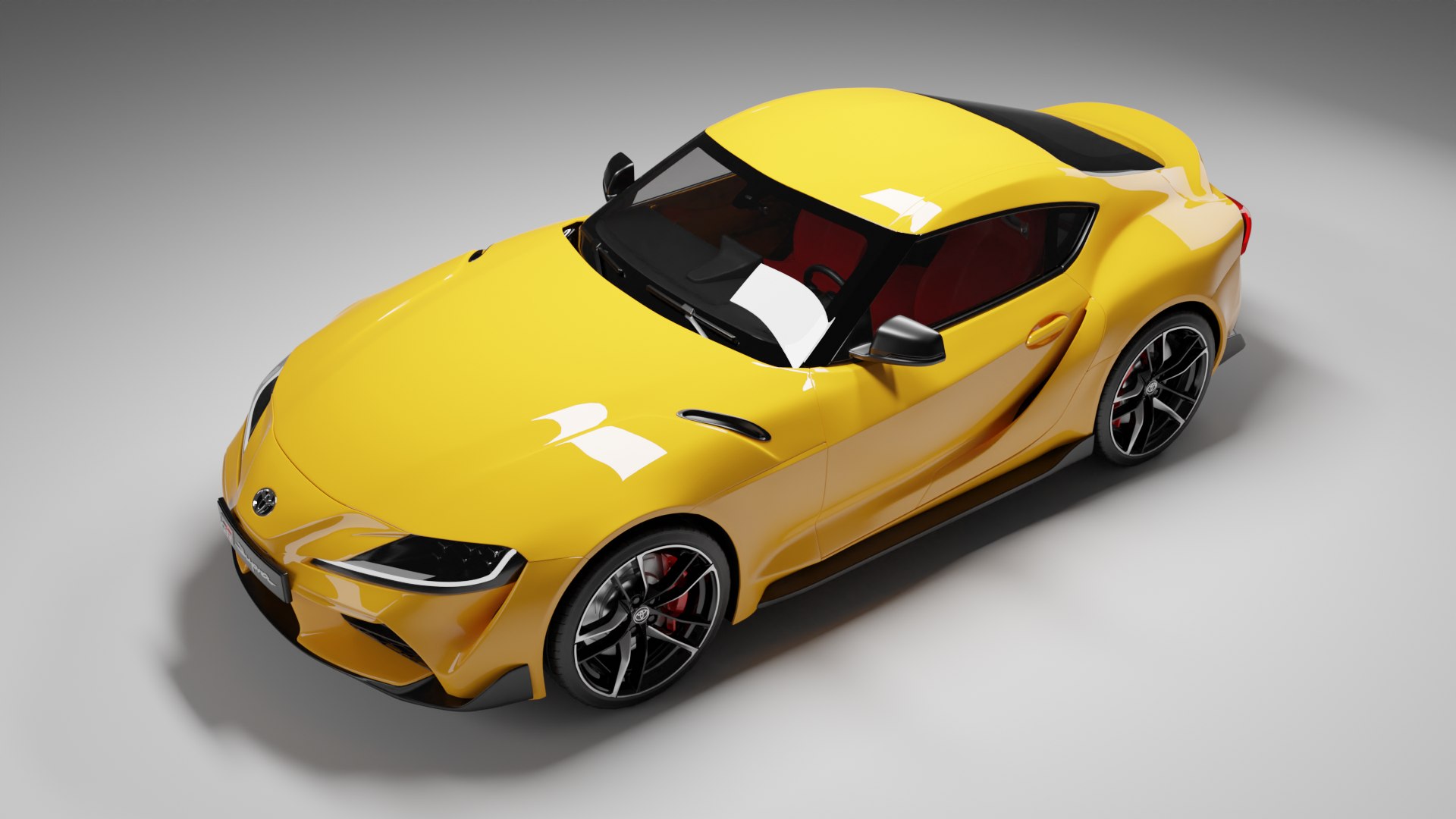 TOYOTA SUPRA 2022 YELLOW 3D Model - TurboSquid 2319985