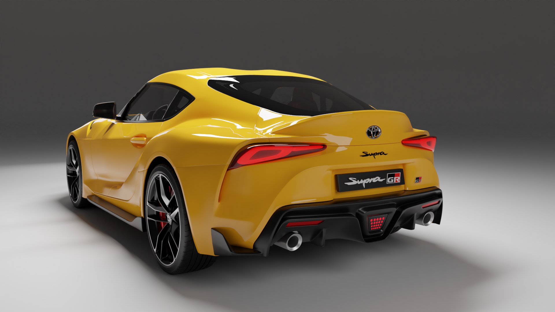 TOYOTA SUPRA 2022 YELLOW 3D Model - TurboSquid 2319985