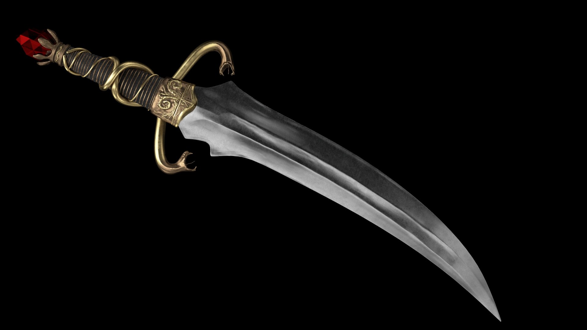 3D Snake Dagger - TurboSquid 1820245