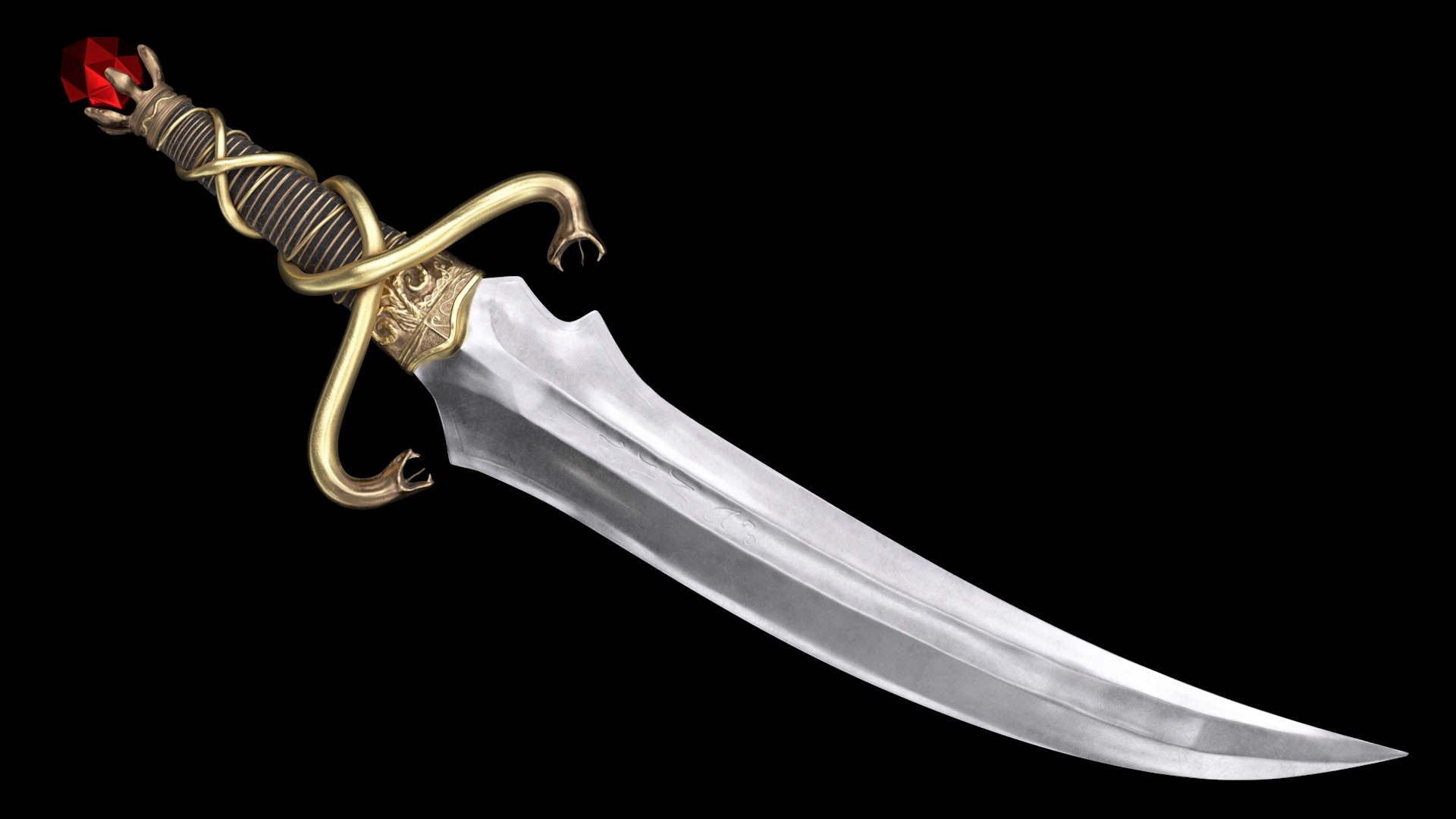 3D Snake Dagger - TurboSquid 1820245