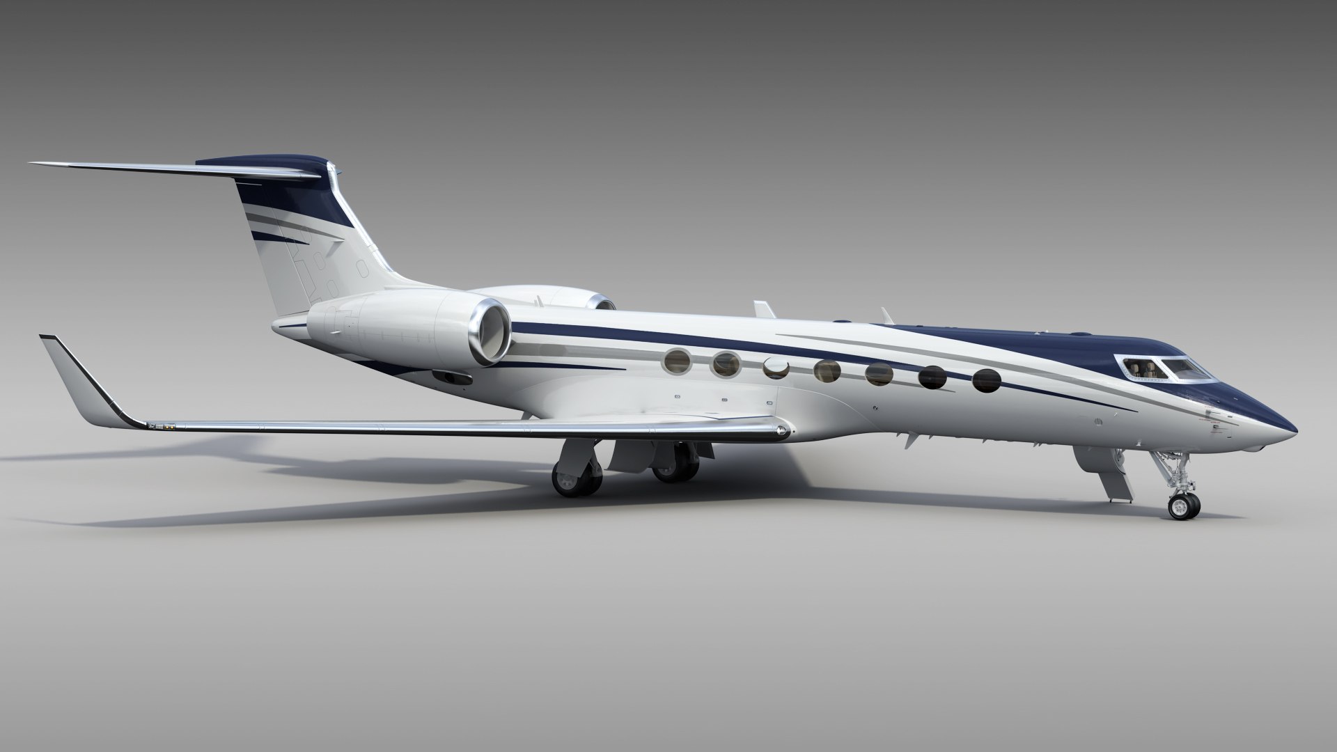 3D Model Private Jet Generic V2 - TurboSquid 2389114