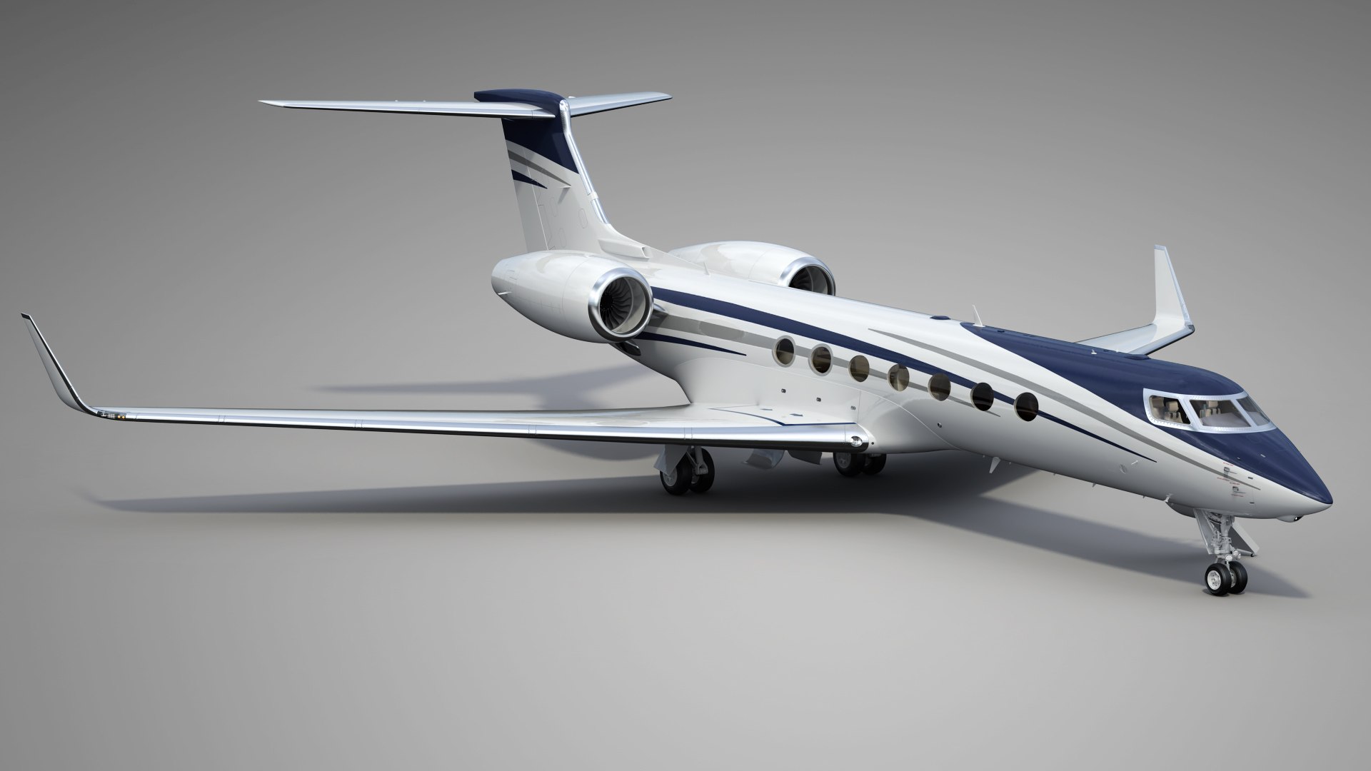 3D Model Private Jet Generic V2 - TurboSquid 2389114