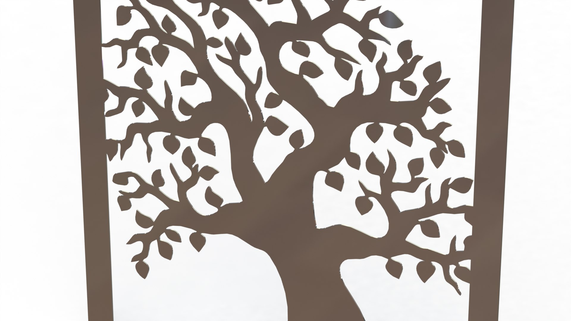 3d obj wall picture metal