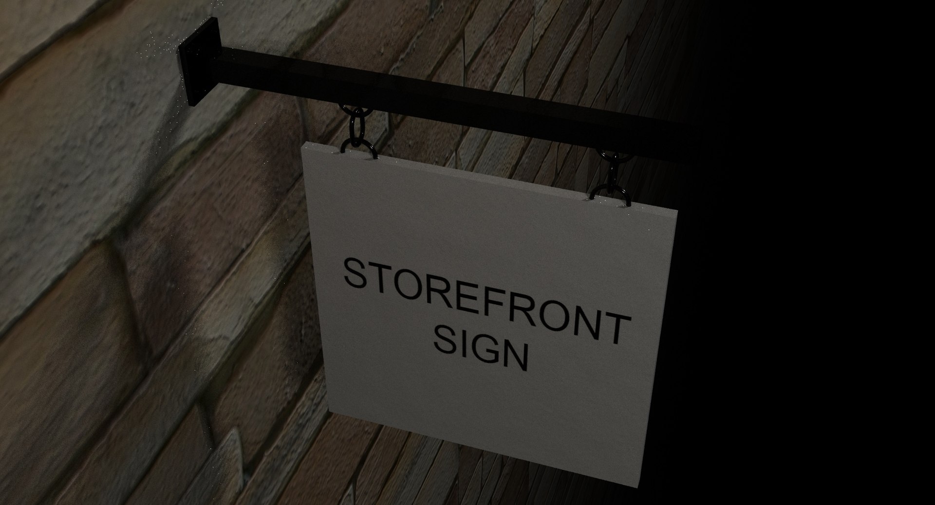 3D Storefront Sign Model - TurboSquid 1323968