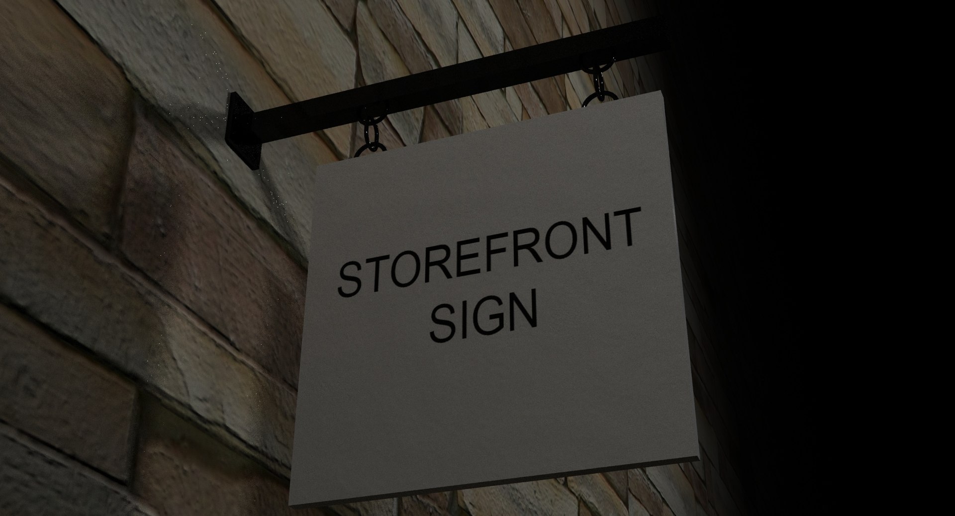 3D Storefront Sign Model - TurboSquid 1323968