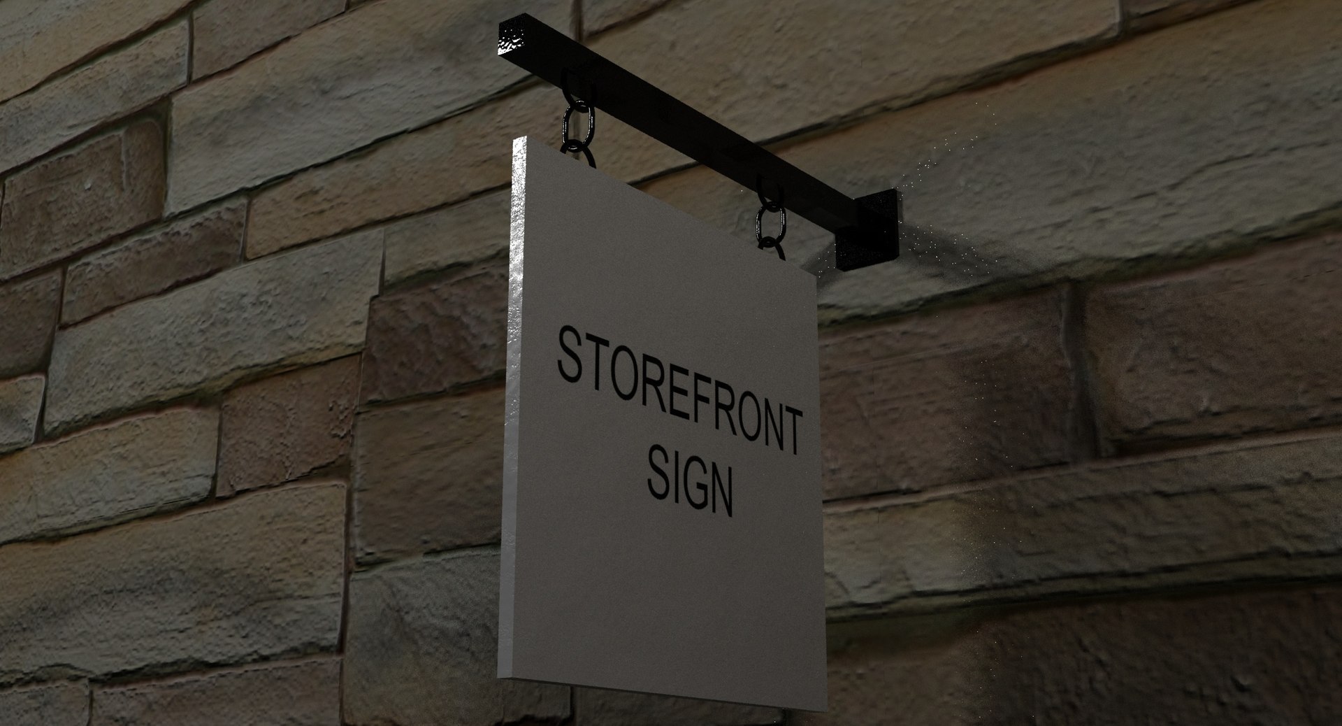 3D Storefront Sign Model - TurboSquid 1323968