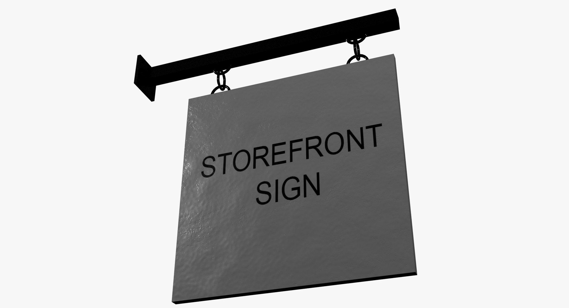 3D Storefront Sign Model - TurboSquid 1323968