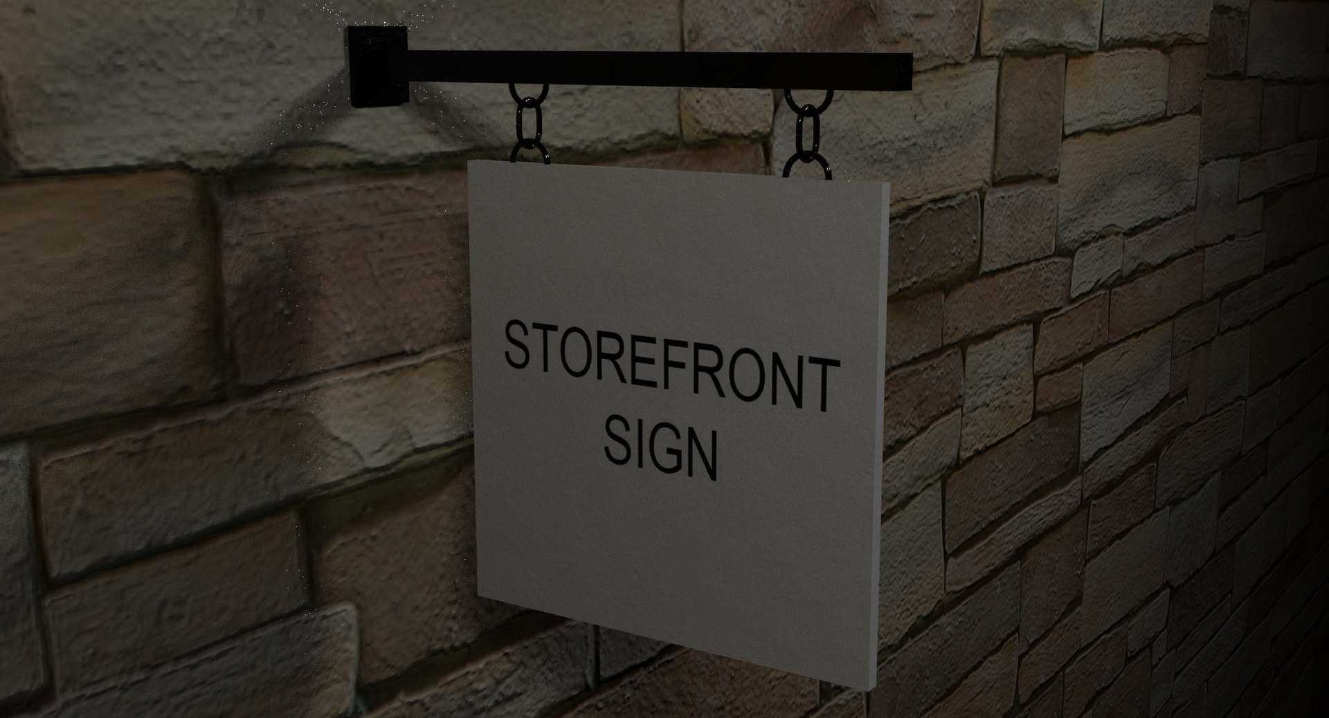 3D Storefront Sign Model - TurboSquid 1323968