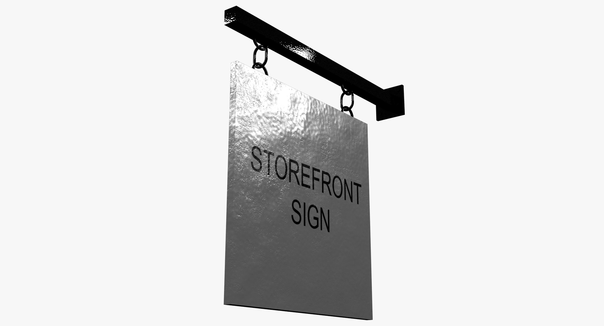 3D Storefront Sign Model - TurboSquid 1323968