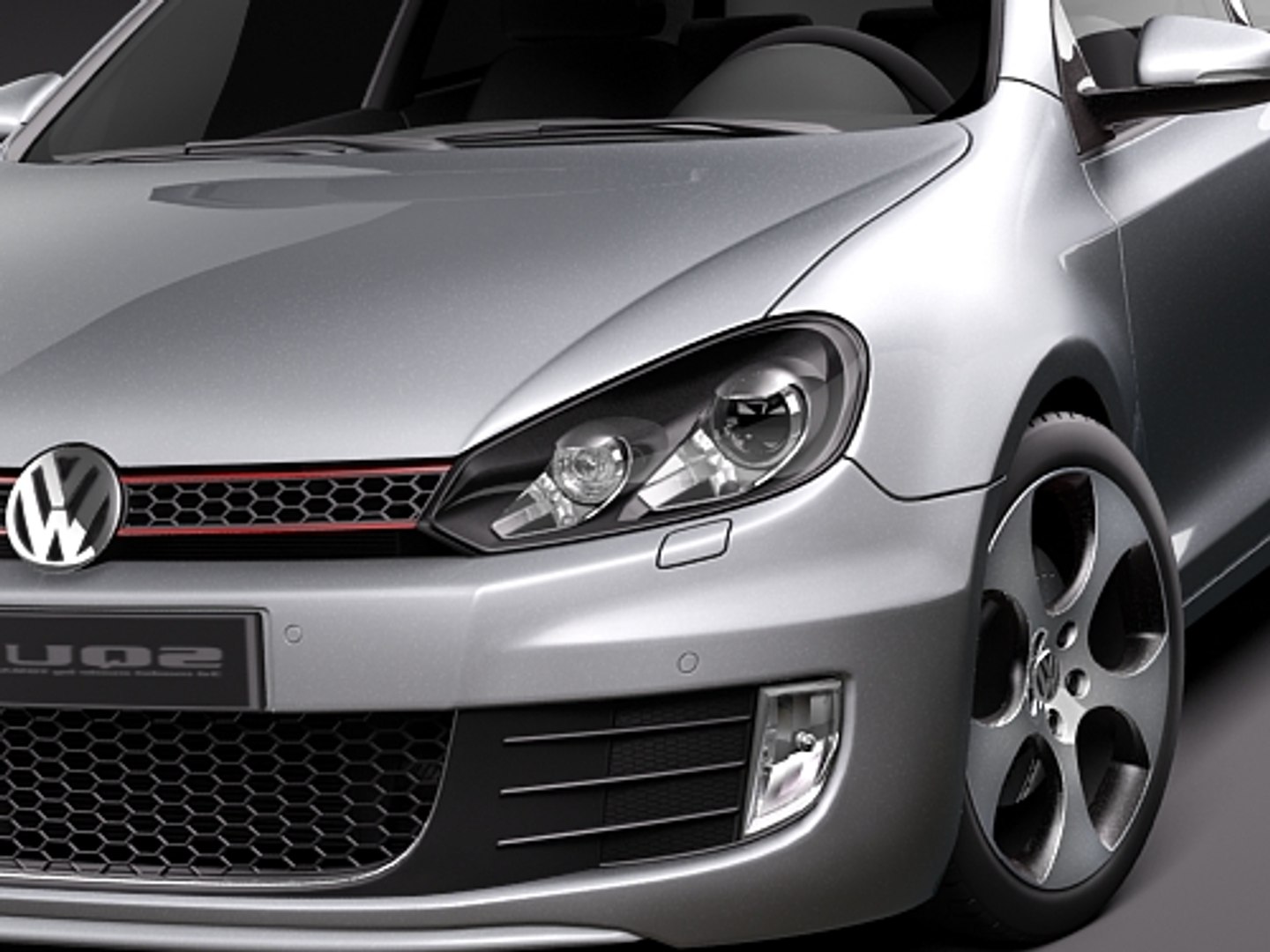 Volkswagen Golf Gti 6 3d Model