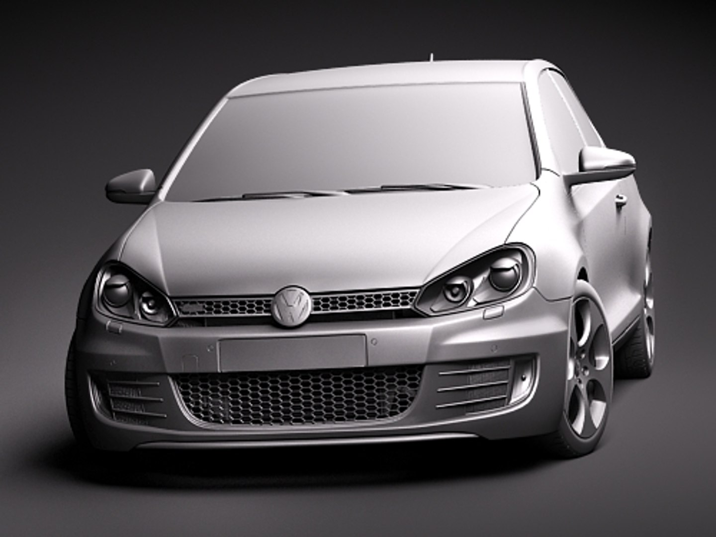 Volkswagen Golf Gti 6 3d Model