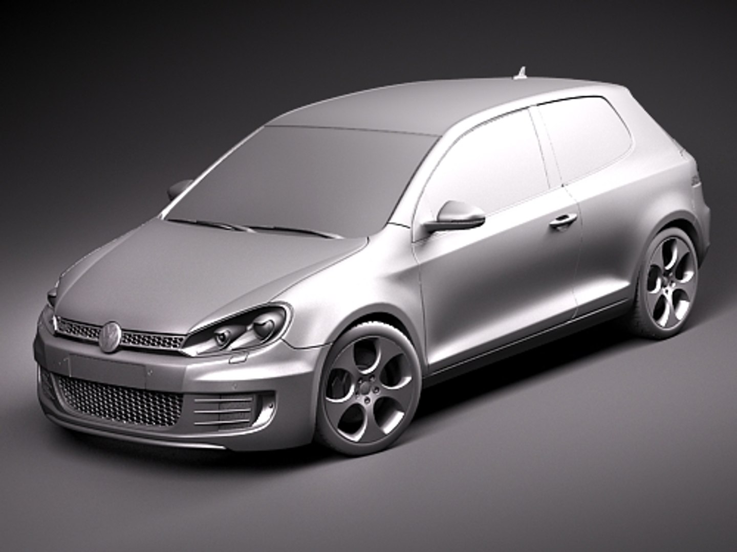 Volkswagen Golf Gti 6 3d Model