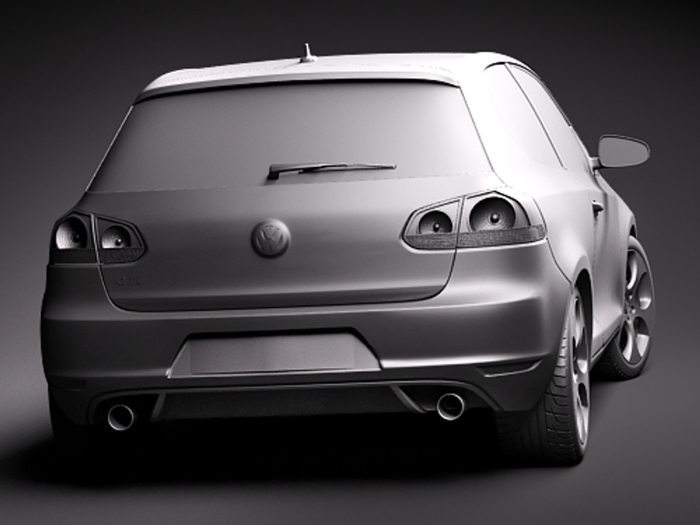 Volkswagen Golf Gti 6 3d Model