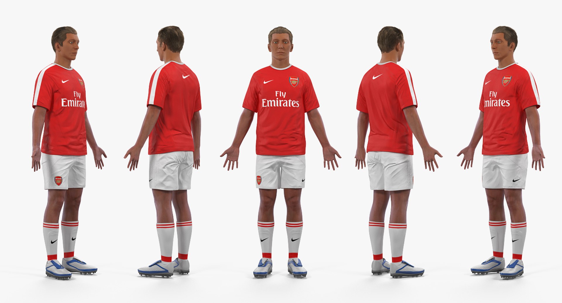 Soccer football player arsenal model - TurboSquid 1313944