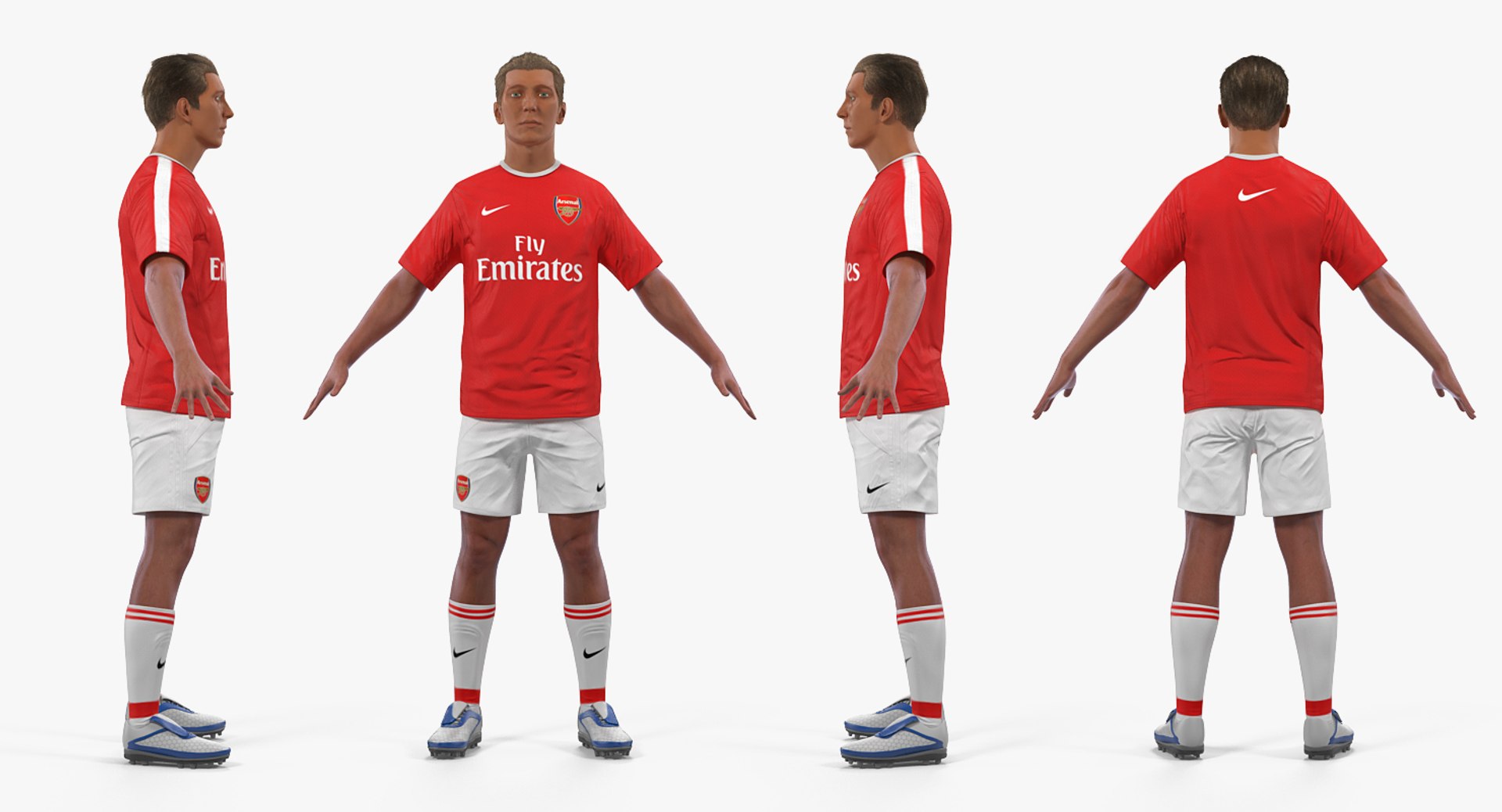 Soccer Football Player Arsenal Model - TurboSquid 1313944