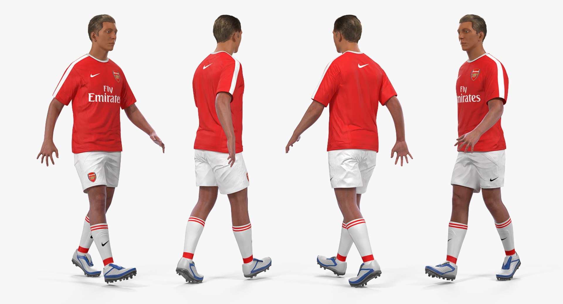 Soccer football player arsenal model - TurboSquid 1313944