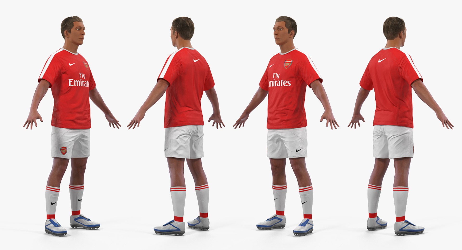 Soccer Football Player Arsenal Model - TurboSquid 1313944