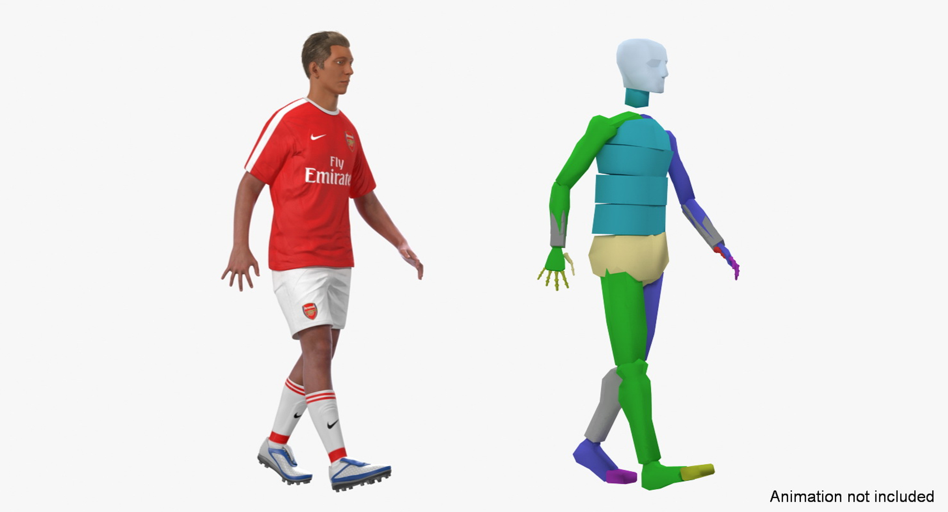 Soccer Football Player Arsenal Model - TurboSquid 1313944