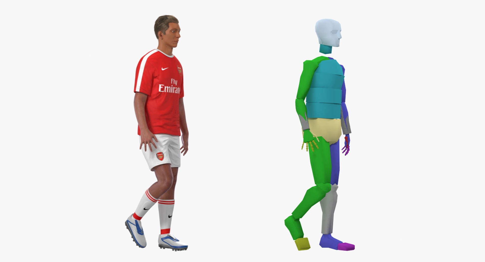 Soccer Football Player Arsenal Model - TurboSquid 1313944