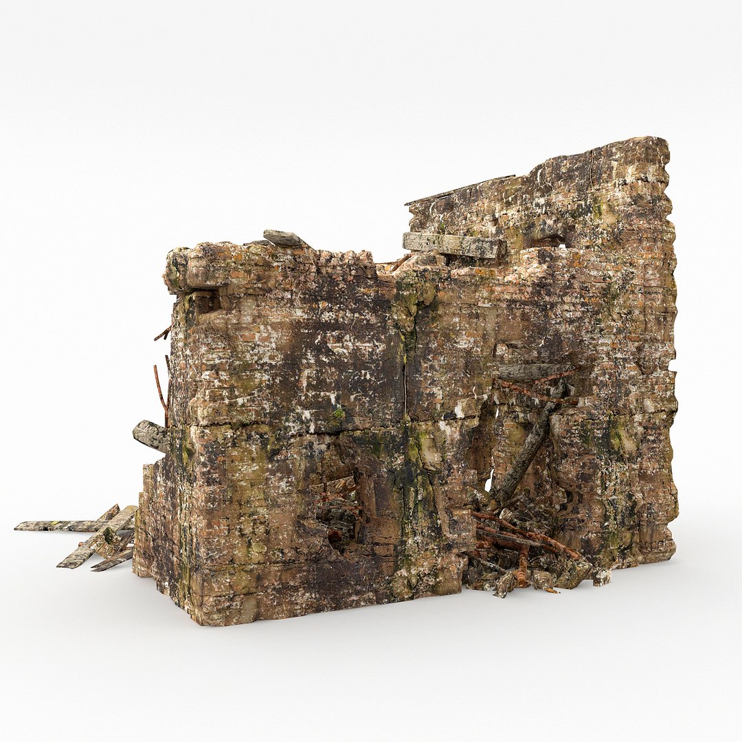 3d Ruins Building Model