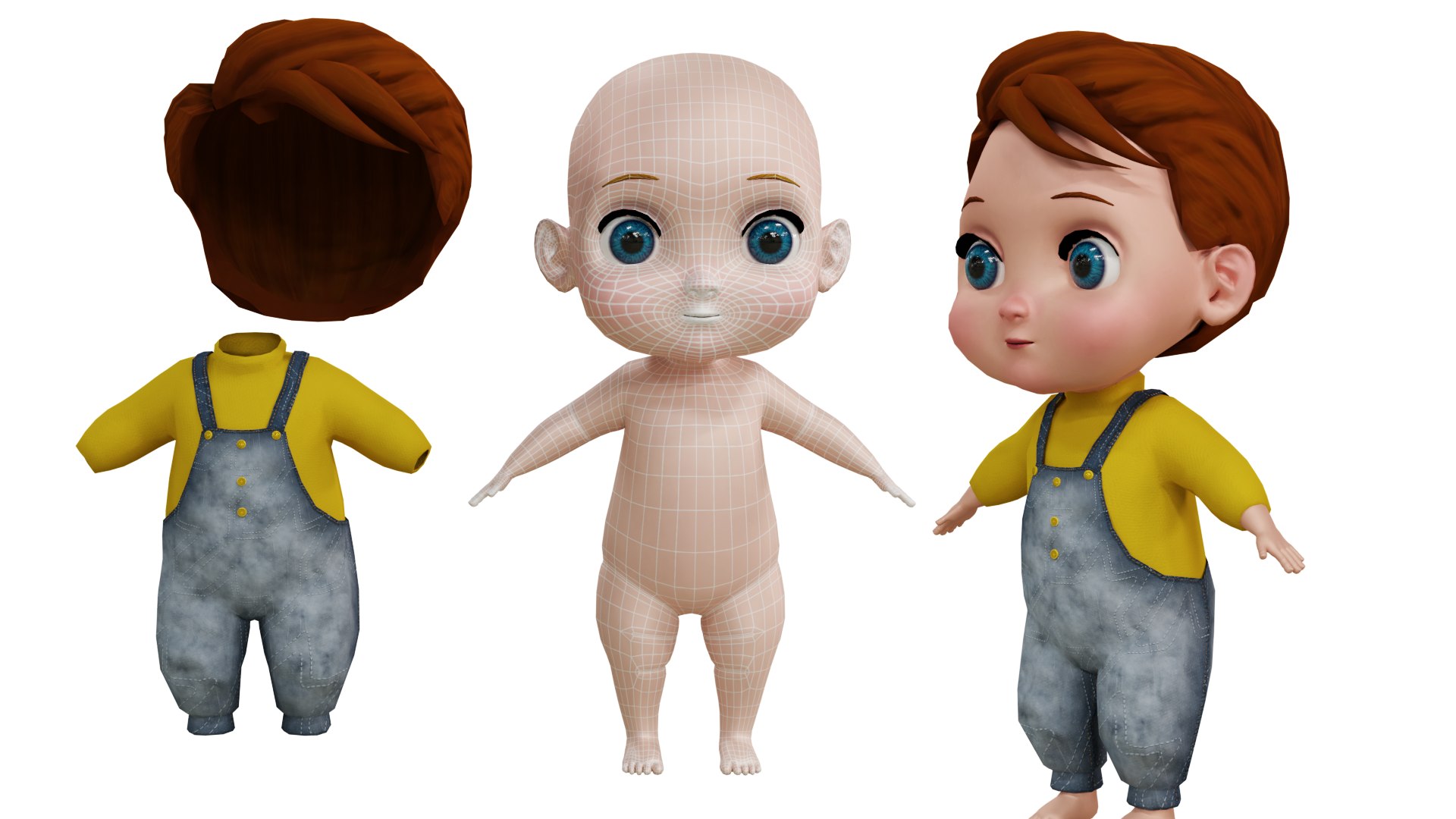 3D Baby Boy Model - TurboSquid 1694716