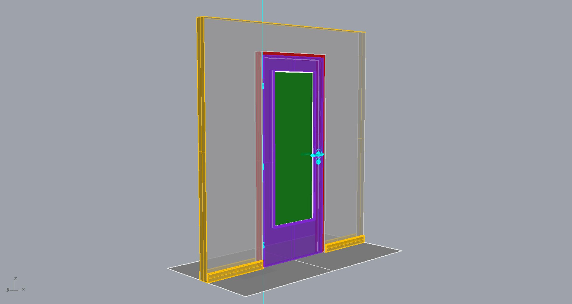 Wooden Door 3d Obj