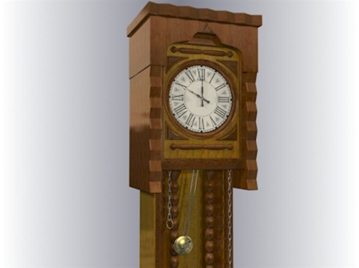3d old clock model