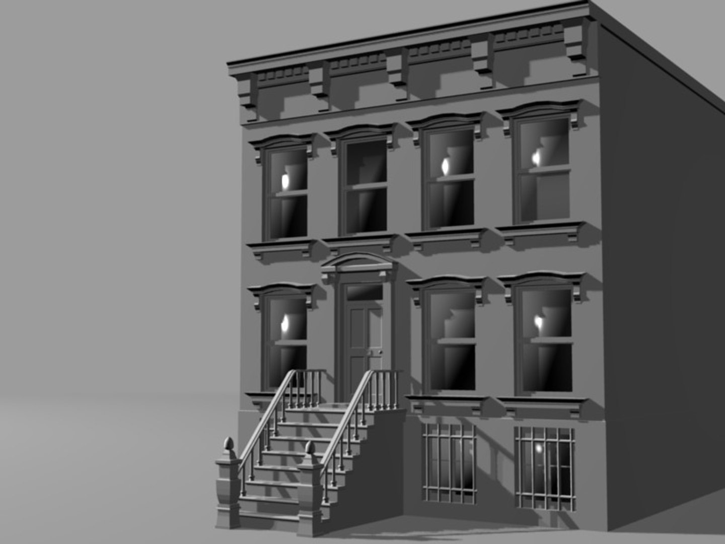 3d Model Brown Stone