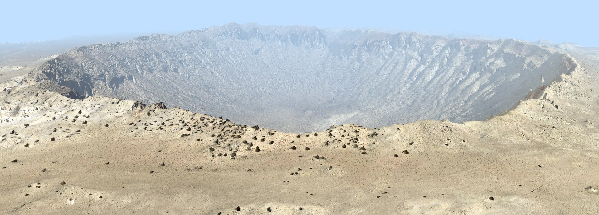 Meteor Crater Meteorite Impact 3D - TurboSquid 1489392