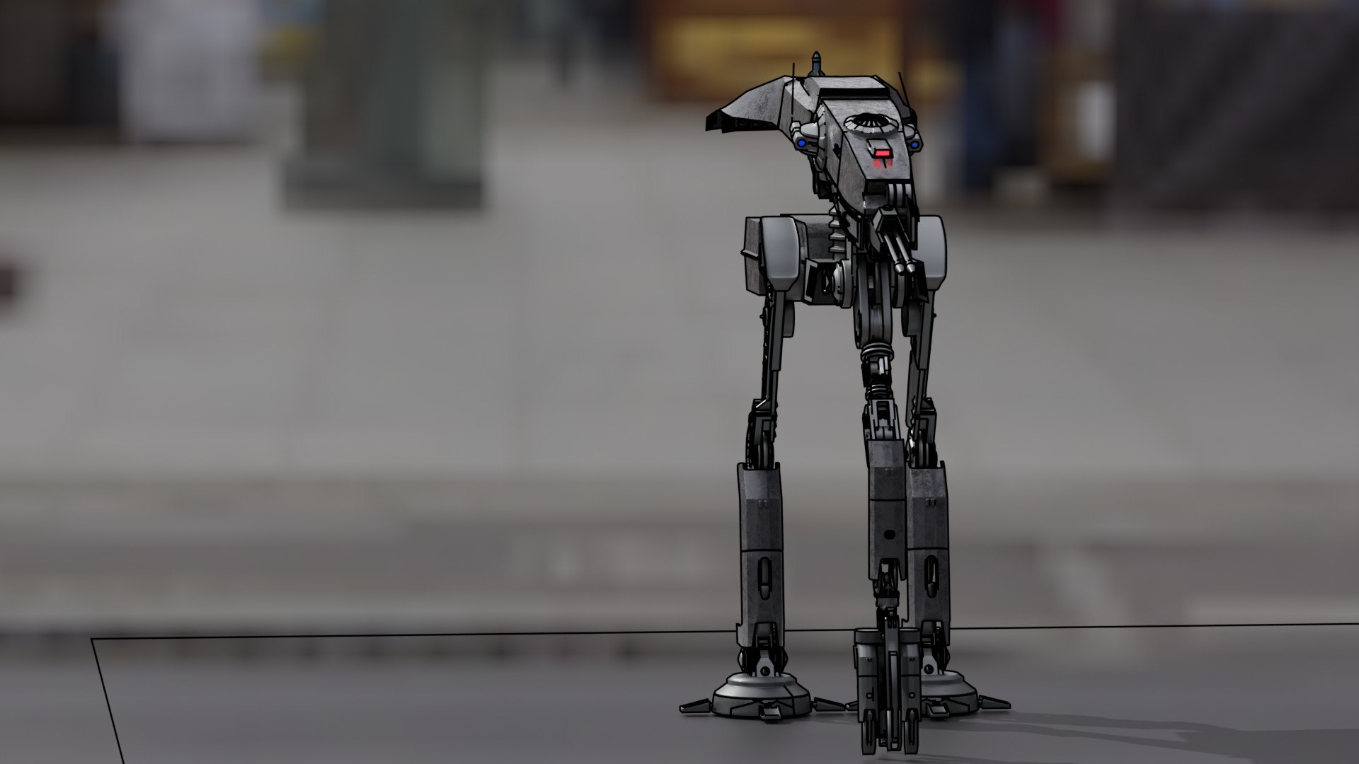 3D UA TT Robot StarWars With Animation Missile Firing - TurboSquid 2015363