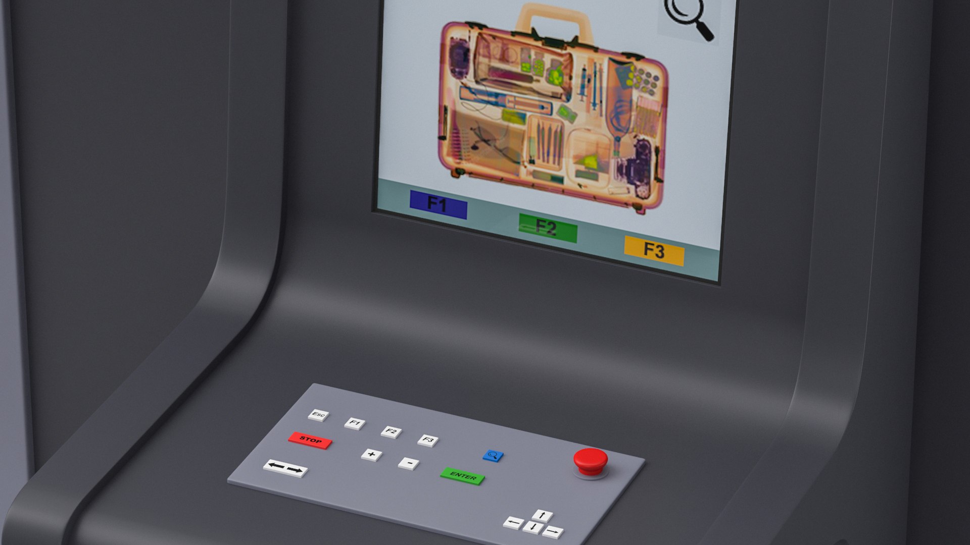 3D Model Security Luggage X-Ray Machine 02 - TurboSquid 1931186