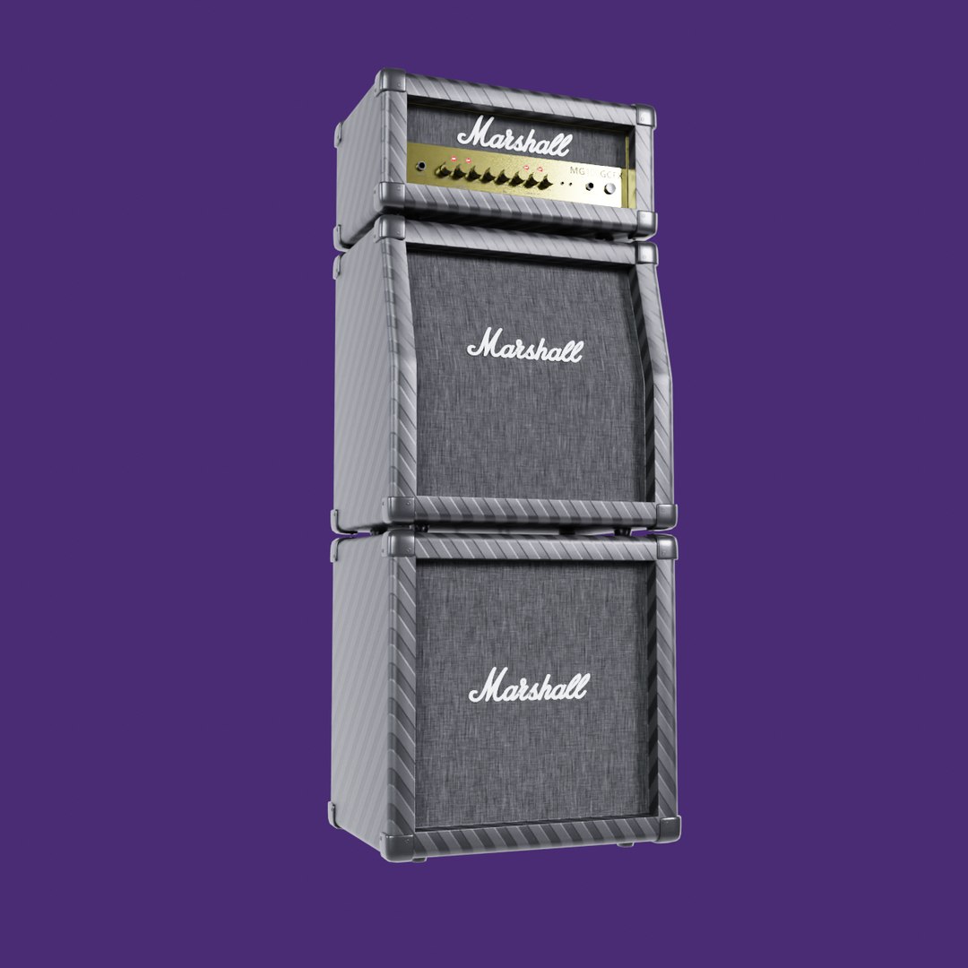 Marshall Amplifier - Blender File Modelo 3D - TurboSquid 1935147