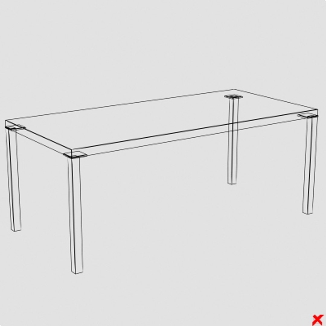 free table 3d model