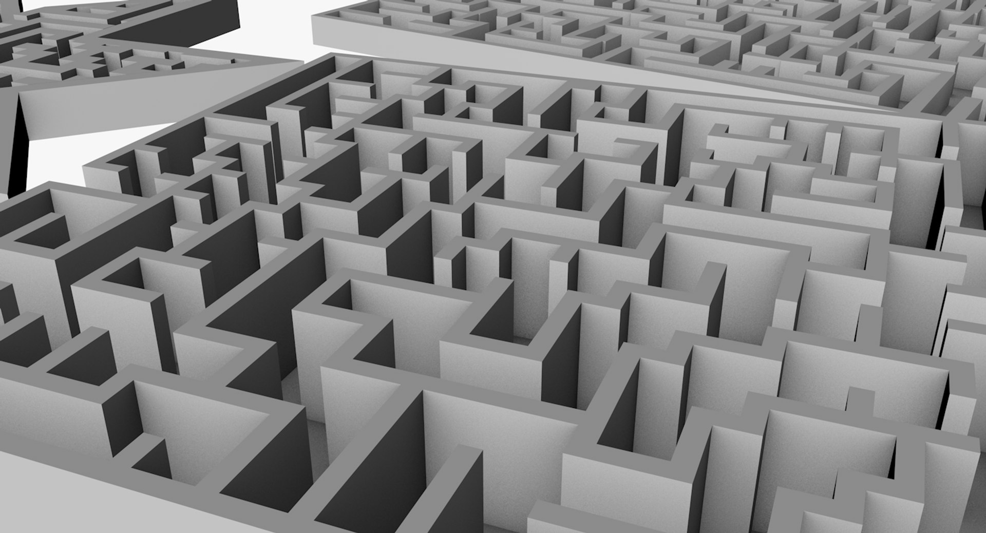 labyrinths mazes elements 3d model