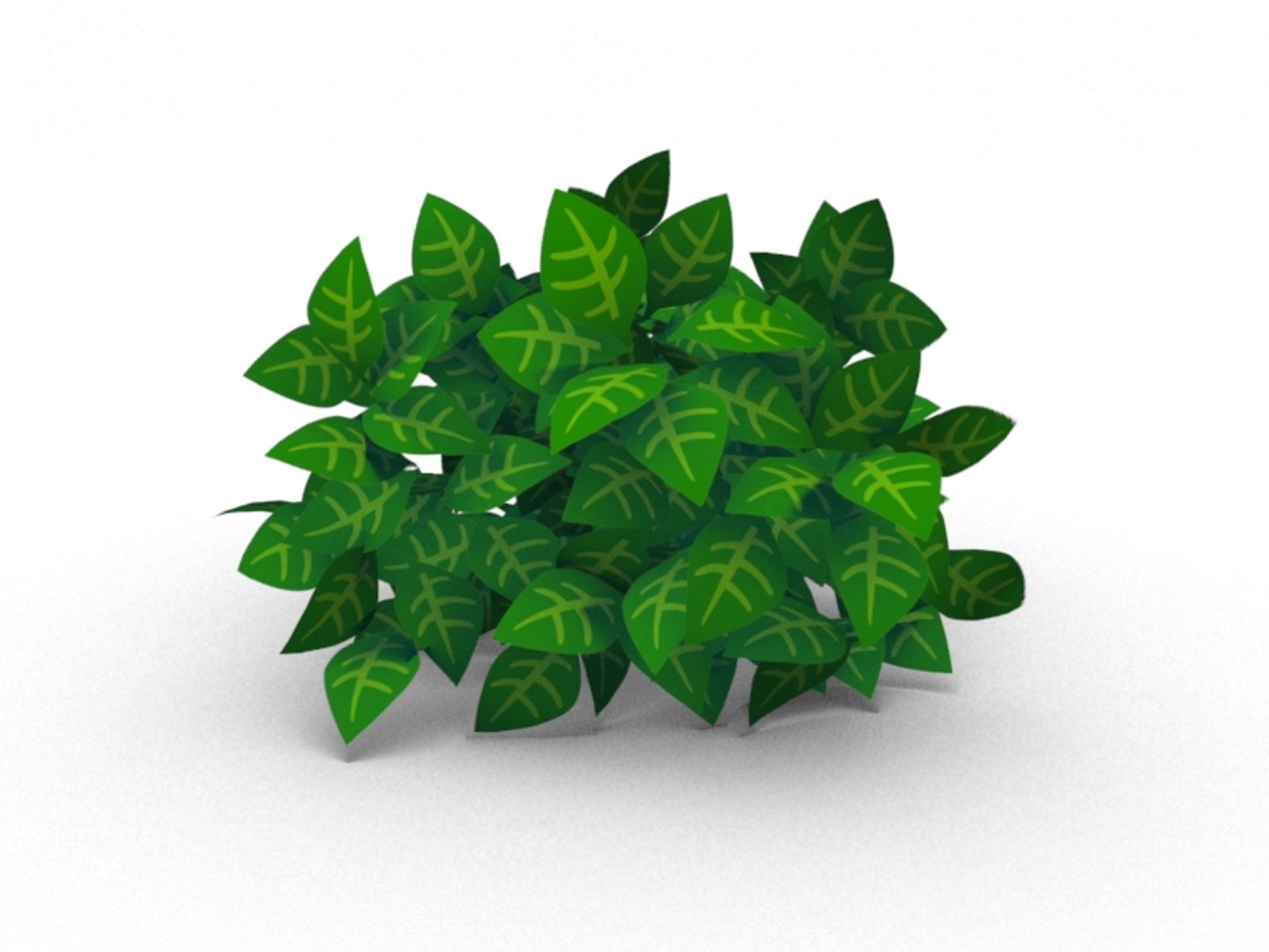 3d Little Bush Cartoon Renders Model