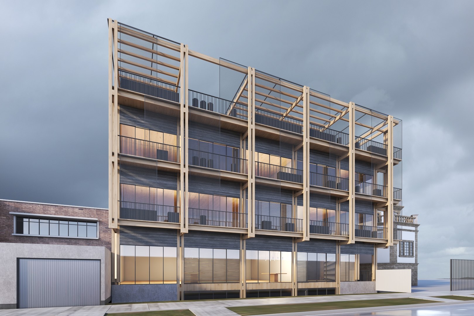 3D Model Residential Building - TurboSquid 1995550