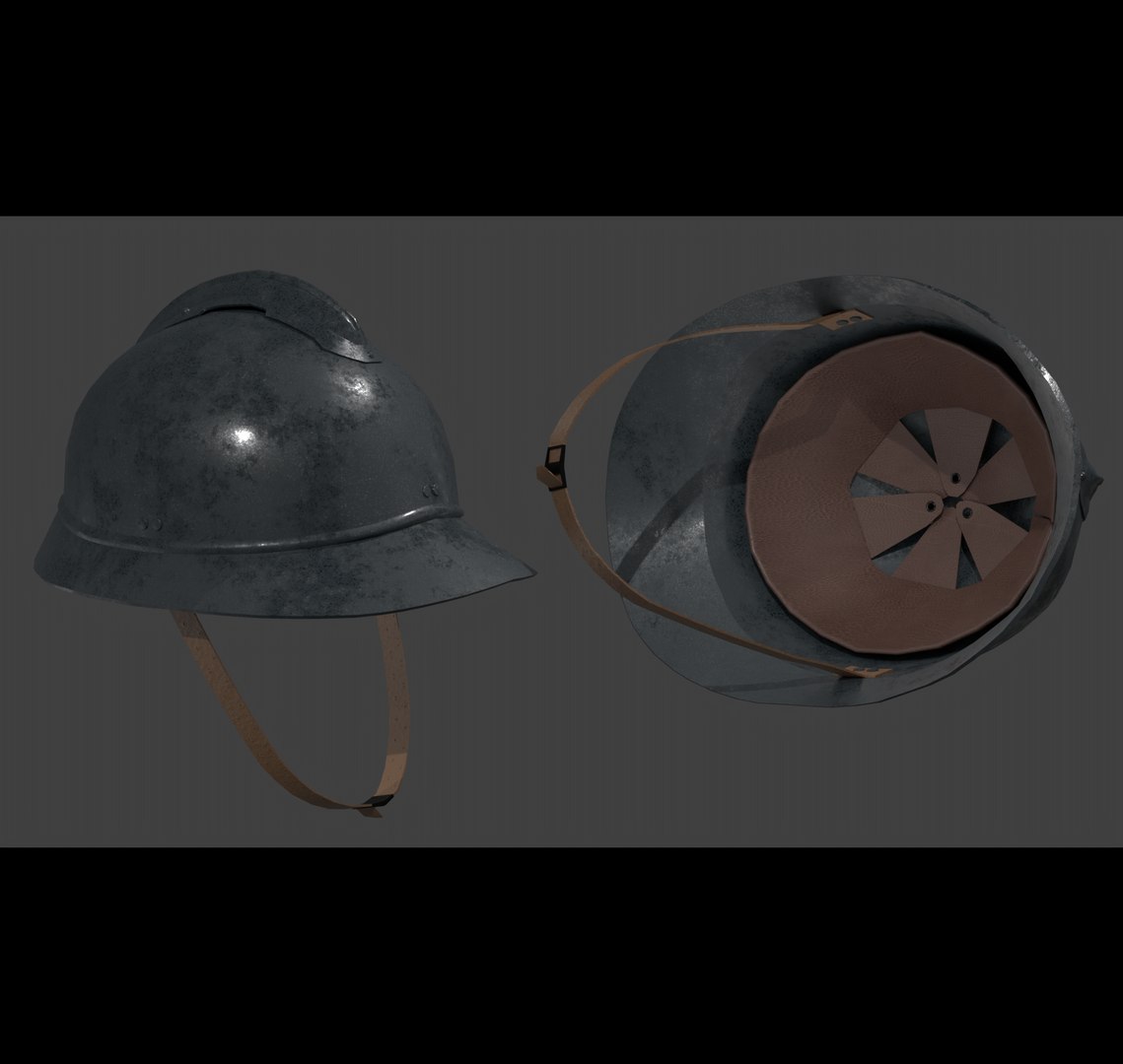 3D Adrian Helmet Model - TurboSquid 2147910