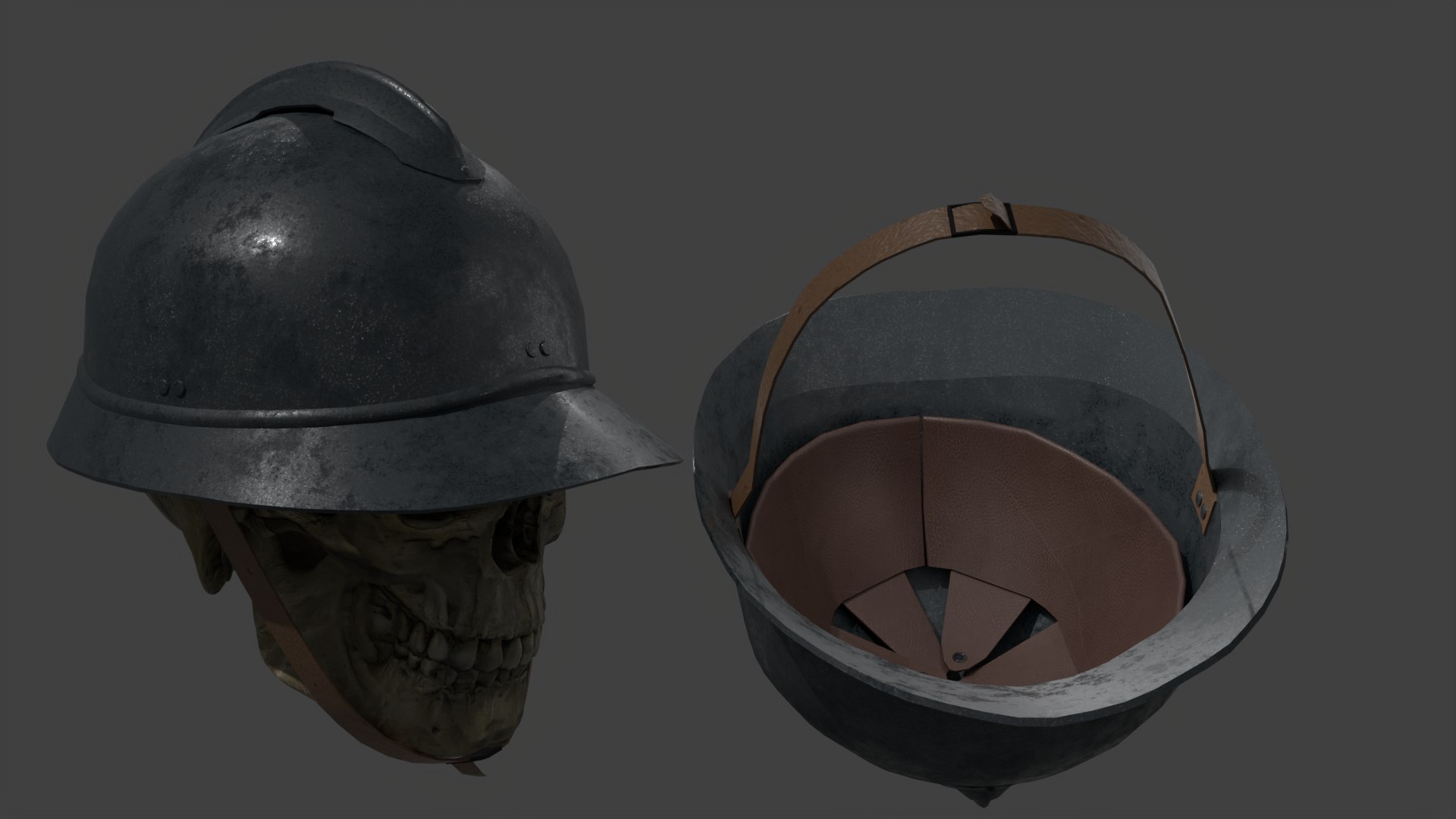 3D Adrian Helmet Model - TurboSquid 2147910