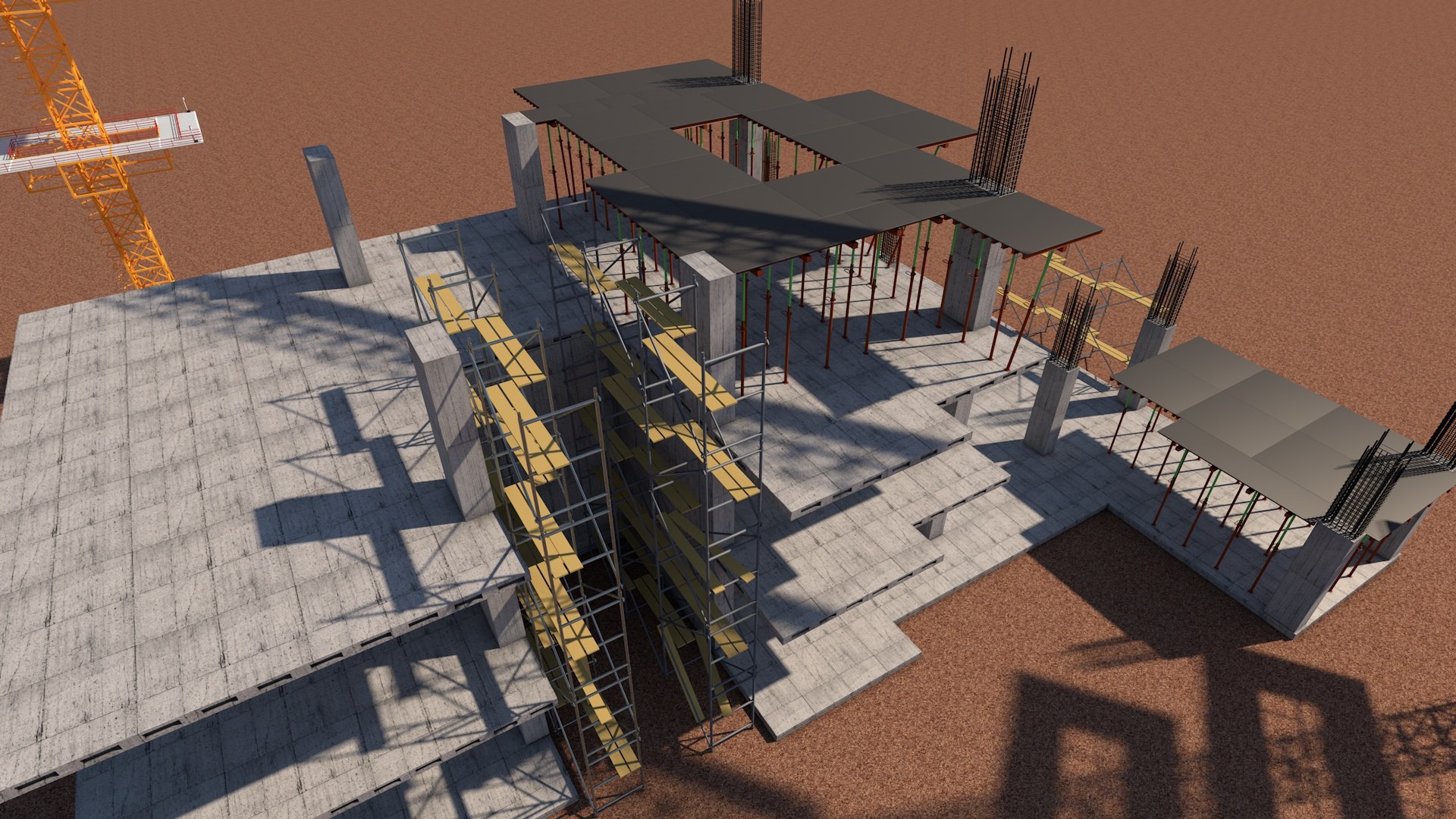 Work construction site model - TurboSquid 1504007