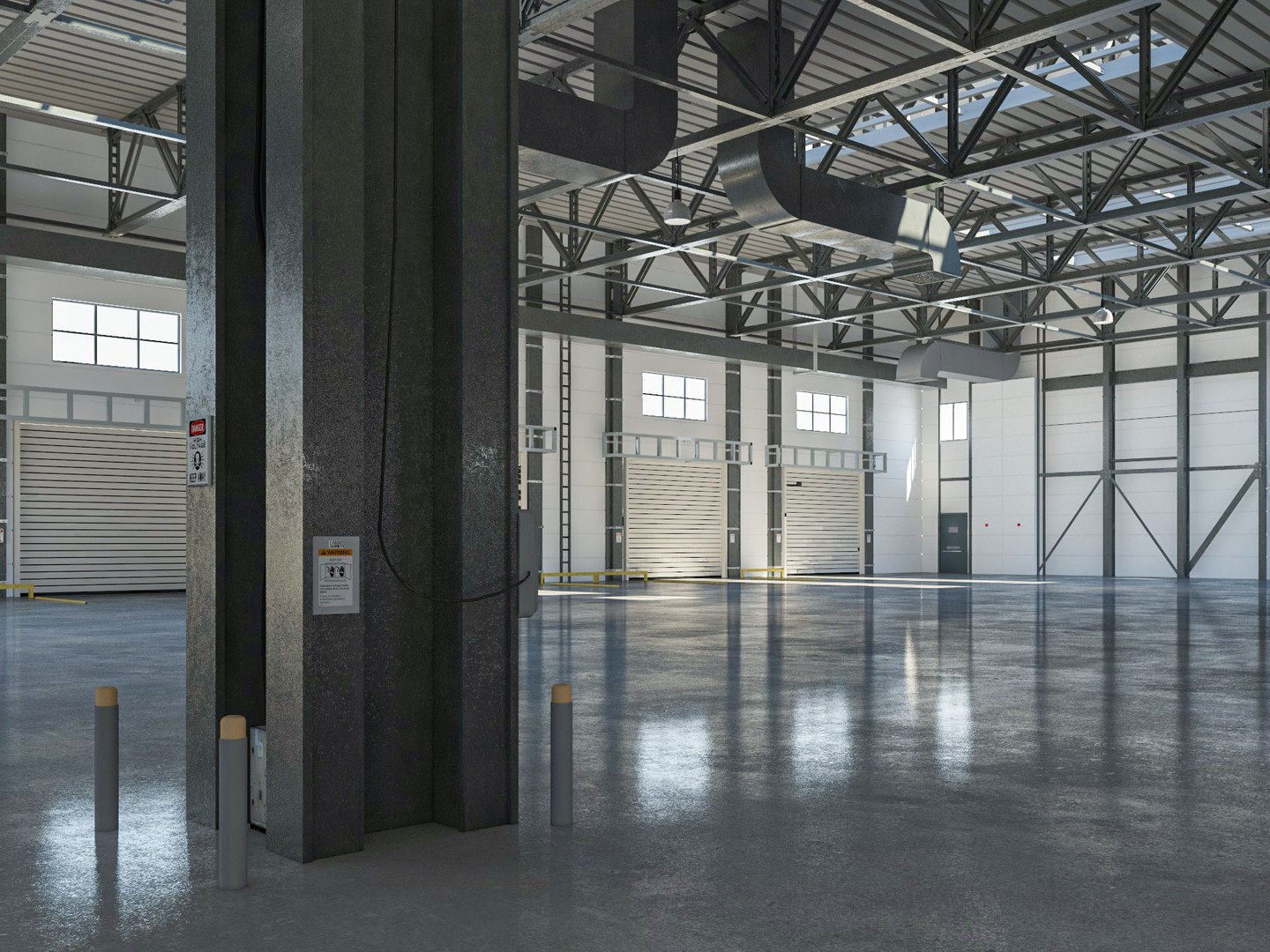 Warehouse 6 interior and exterior 3D model - TurboSquid 2071731