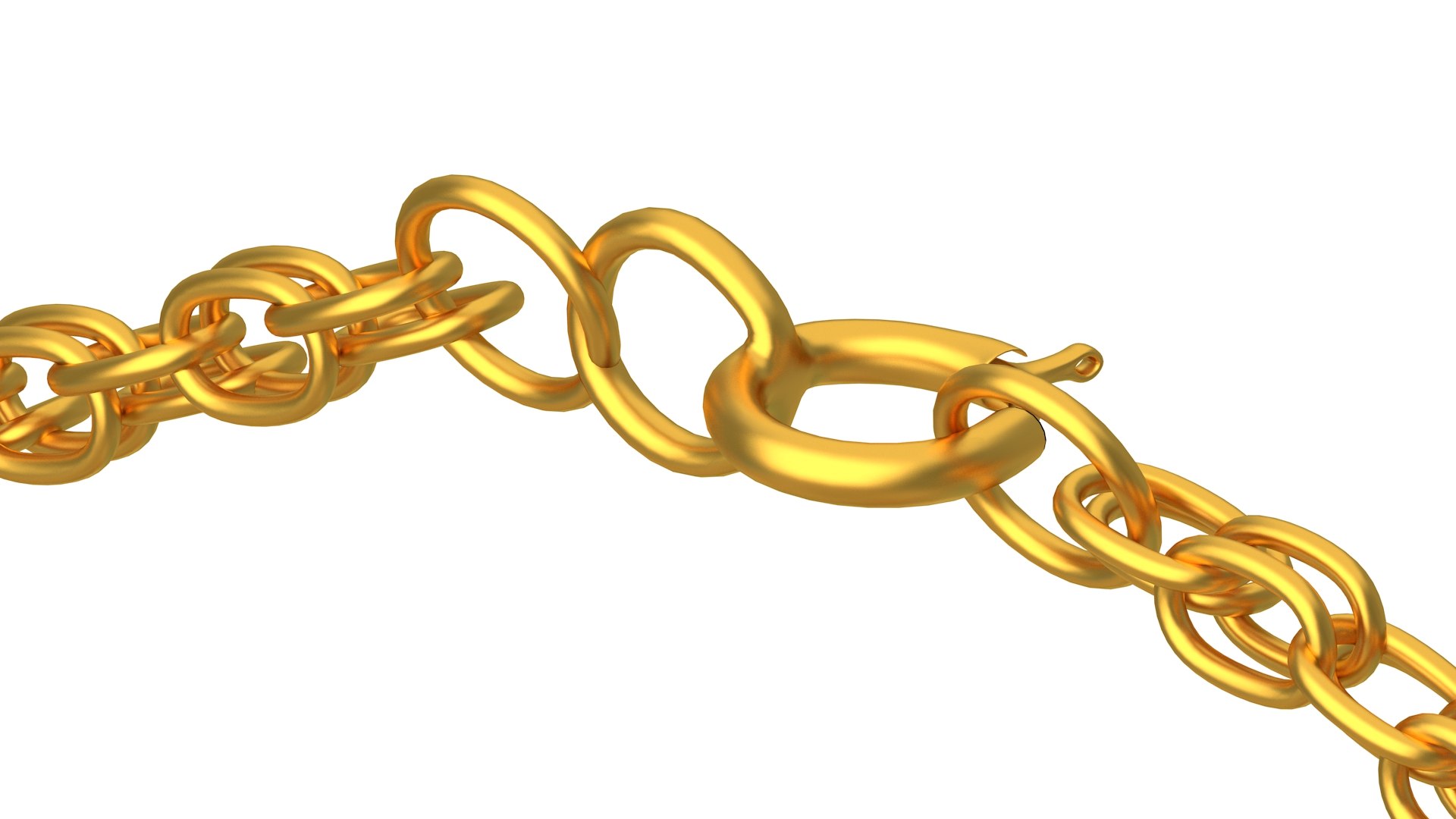 3D Model Gold Cross Chain Pendant 01 - TurboSquid 2236919