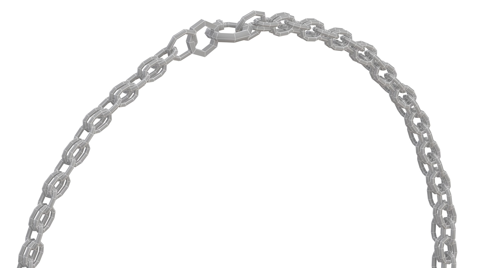 3D Model Gold Cross Chain Pendant 01 - TurboSquid 2236919
