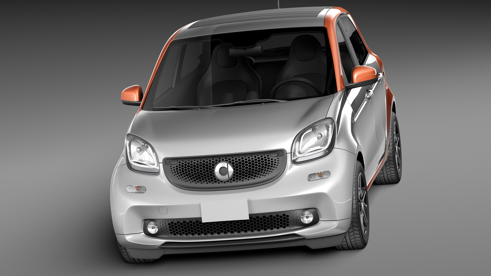 3d 2015 Smart Forfour Model