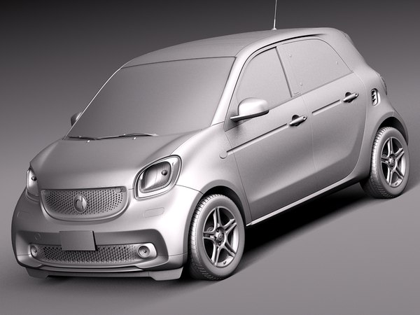 3d 2015 smart forfour model
