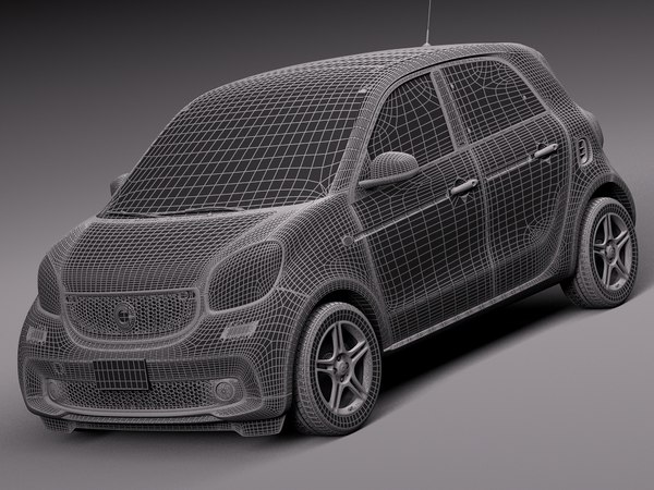 3d 2015 smart forfour model
