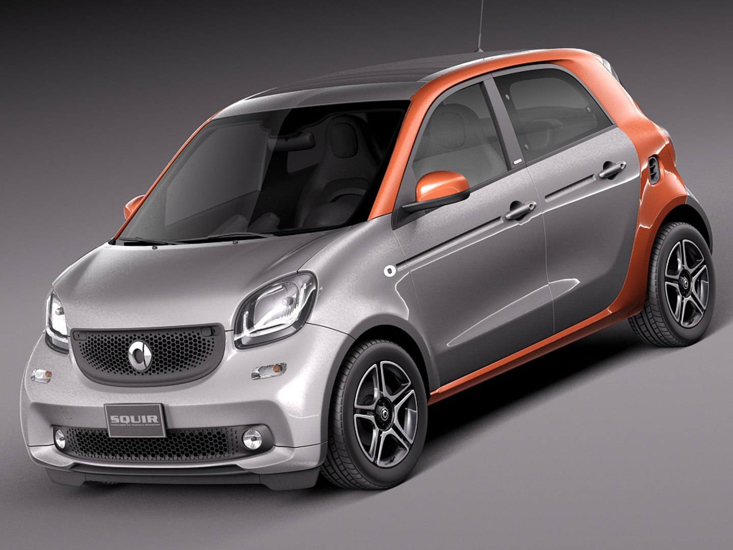 3d 2015 smart forfour model