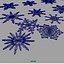 snowflakes holiday 3d model