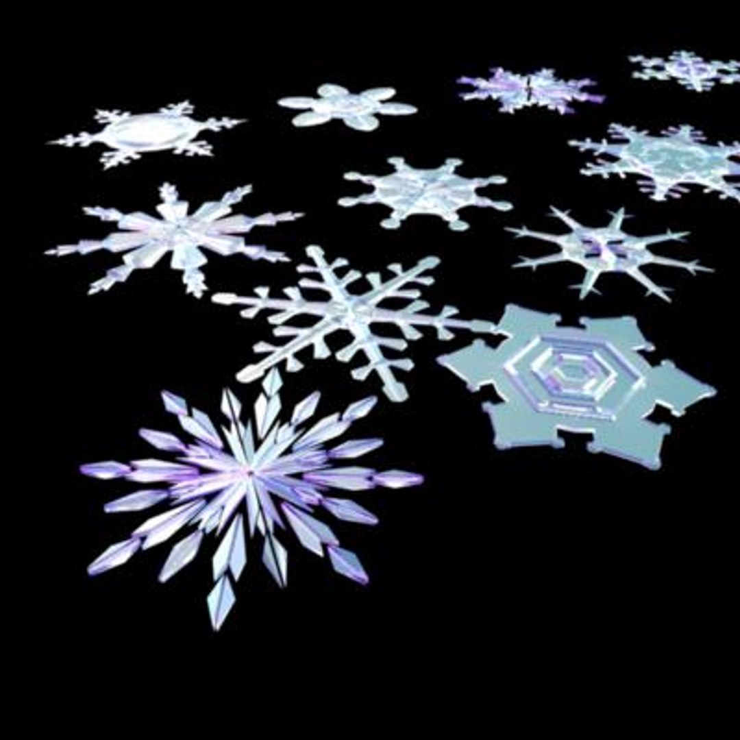 snowflakes holiday 3d model